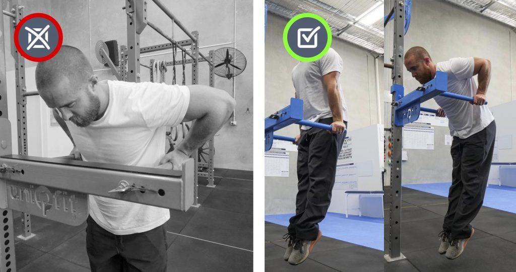 Elbows wide. Push Down Movement Therapy. | Range Of Motion