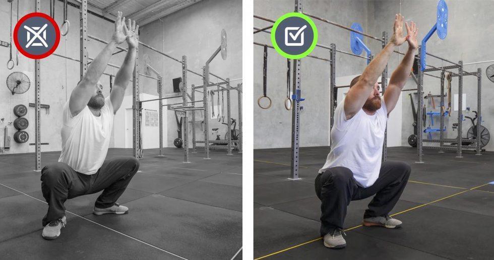 Foot turn-out / ankles open / weight on ball of foot. Squat, Jump, Run ...