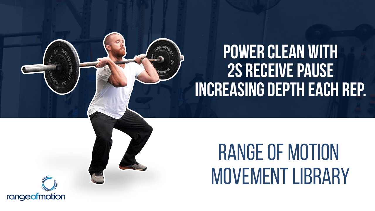 Power Clean with 2s Pause in Receiving Position, into Front Squat ...