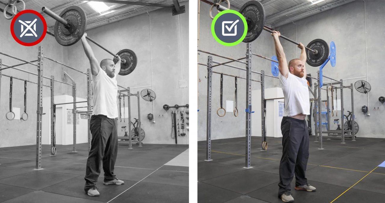 Shoulders rolled forward. Overhead Movement Therapy. • Range Of Motion