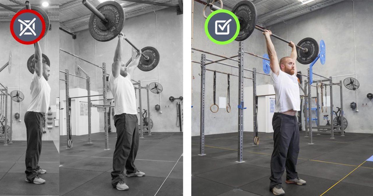 Weight forward / lower back extended. Overhead Movement Therapy ...